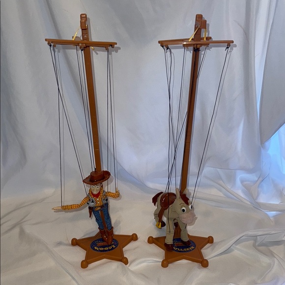 Disney | Toys | Disney Toy Story Woody And Bullseye Marionette Set ...